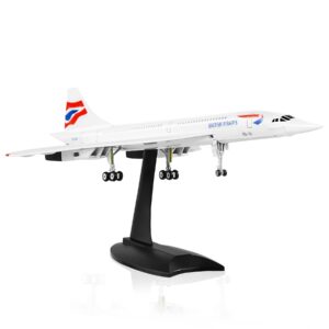 lose fun park 1:200 scale british airways concorde model airplane g-boag alloy diecast airplane model plane kits for adults collection and gift