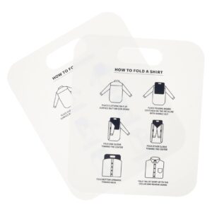 vicasky 2pcs shirt folding board cupboard paperplates apparel pants hangers sweatshirt folder cardboard shirt form convenient clothes stacking board shirt packing liner board folding table