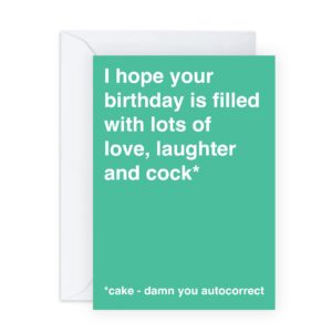 central 23 birthday card for her they - sister birthday card - gay best friend birthday cards - gifts for friends women funny cheeky - comes with stickers - made in the uk