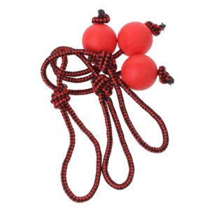 balacoo training pull throw toy 3pcs dog throwing ball rubber ball on rope chuck it stick biting rope for fetch ball toy dogs fetch toys teething toys for puppies chew the ball