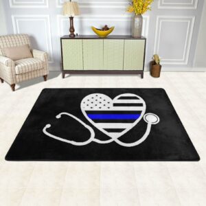 nurses police wife area rug large size family living room bedroom office area carpet 72"x48"