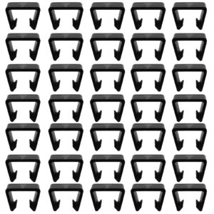 taicheut 30 pcs outdoor furniture clips, patio furniture fasteners outdoor furniture clips wicker for home, patio and outdoor furniture, black