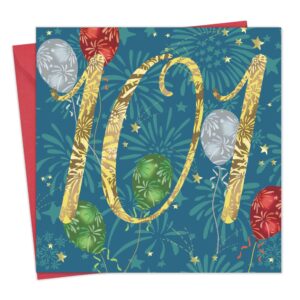 twizler 101st birthday greeting card card for him or her - blank inside for personal message