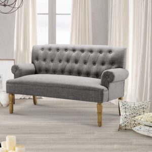 rosevera loveseat sofas for living room loveseat couch for living room couch in a box sofa para sala love seats furniture sofa long couches for living room settee loveseat, linen, linen gray