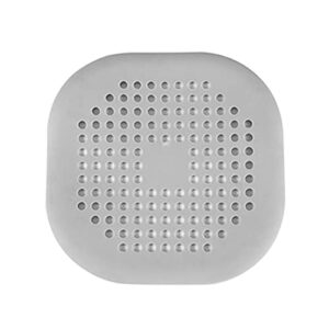 bienka shower drain kit hair filter sink anti-blocking strainer bathtub shower floor drain stopper silicone kitchen deodorant plug bathroom accessories (color : flat gray)