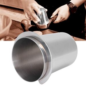 51mm coffee dosing cup, stainless steel dosing cup, coffee machine handle dosing cup, coffee machine tools, fits 51mm portafilters