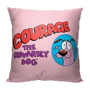 northwest courage the cowardly dog cartoon network's pillow, 18" x 18"