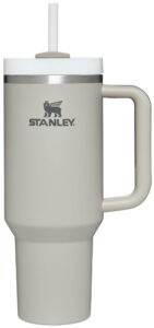 stanley quencher h2.0 flowstate stainless steel vacuum insulated tumbler with lid and straw for water, iced tea or coffee, smoothie and more, flint, 40 oz