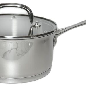 MAGGOPAN Stainless Steel Saucepans Impact Bonded Right Angles SS Saucepan 3.3QT 20cm