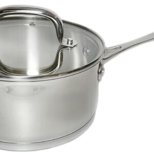 MAGGOPAN Stainless Steel Saucepans Impact Bonded Right Angles SS Saucepan 3.3QT 20cm