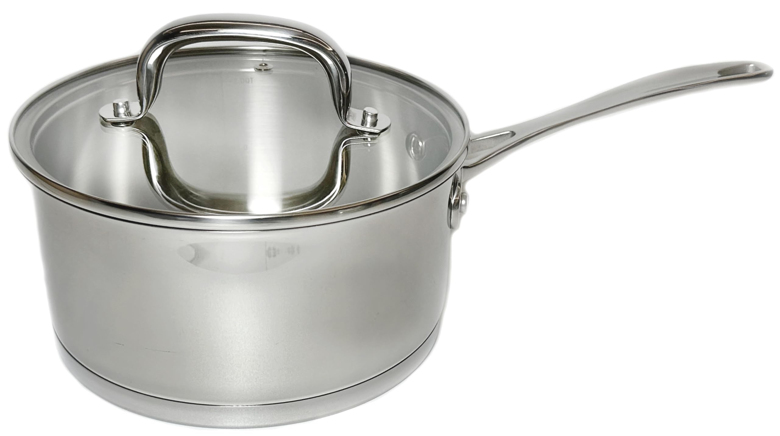 MAGGOPAN Stainless Steel Saucepans Impact Bonded Right Angles SS Saucepan 3.3QT 20cm