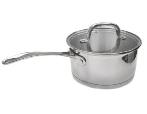 maggopan stainless steel saucepans impact bonded right angles ss saucepan 3.3qt 20cm