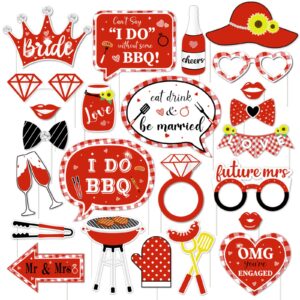 bbq bachelorette party decorations i do bbq photo booth props for adult 24pcs i do bbq bachelorette photographing props summer picnic i do bbq decoration for wedding engagement bridal shower outdoor