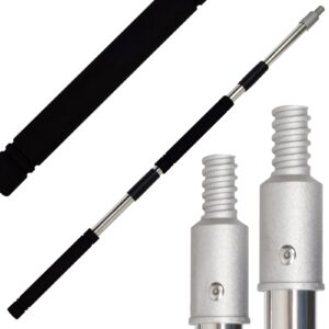 greeily extension pole, 2 ft to 12 ft paint extension pole multi-purpose splice spider brush outdoor spray paint roller cleaning extendable pole and chandelier replacement (3feet-11feet)