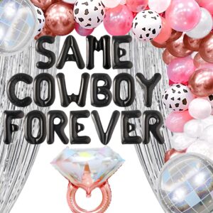 jevenis same cowboy forever balloons same cowboy forever bachelorette decoration western bachelorette party decorations cowgirl nashville bridal shower supplies