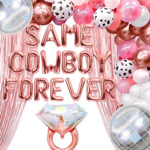 jevenis same cowboy forever balloons same cowboy forever bachelorette decoration western bachelorette party decorations cowgirl nashville bridal shower supplies