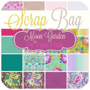 moon garden scrap bag (approx 2 yards) by tula pink for free spirit 2 yards diy quilt fabric