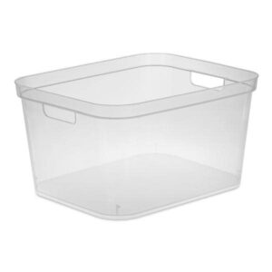 sterilite 13268606 tall storage bin clear - pack of 6