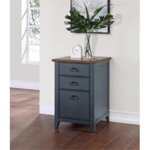 martin furniture file filet cabinet, blue