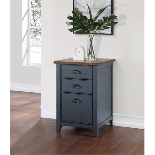 Martin Furniture File Filet Cabinet, Blue