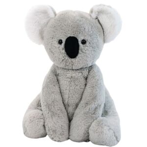 bam + crew big stuffed animals - 16" distributed 4lbs koala large stuffed animal for adults & kids - a cuddly koala bear cute plush toy pillow, gifts for adults, kids, boys and girls