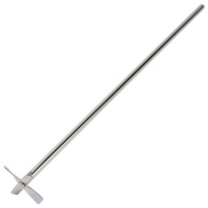 onilab 18900071 316l stainless steel 4 bladed propeller stirrer ，50 mm stirrer diameter, 8 mm shaft diameter, 400 mm shaft length