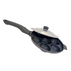 dby appam pan non stick appam patra aluminium appachatty paniyaram pan 7 cavity paniyarakkal patra egg pan maker appe pan with stainless steel lid