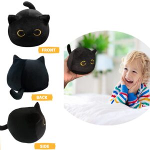 CHNBF Soft Black Cat Plush Toy Pillow - Stuffed Animal for Kids, Boys & Girls Gifts