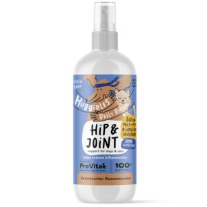 huggibles hip & joint support liquid supplement for dogs & cats – daily supplement for mobility support with glucosamine, msm, chondroitin – reduce pain & inflammation – antioxidants for longevity