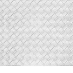 VViViD Artifical Marine Leather Embossed Lattice Weave Vinyl (White, 5ft x 54”)