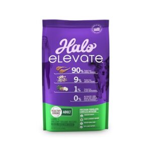 halo elevate dry dog food, healthy grains lamb recipe, 3.5lb