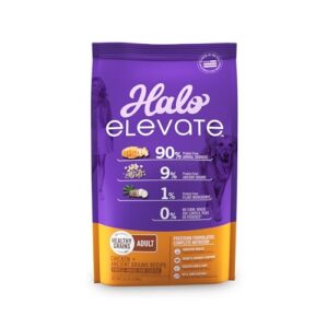 halo elevate dry dog food, healthy grains chicken recipe, 3.5lb