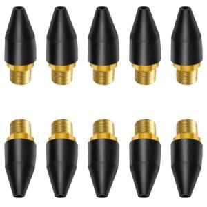 10 pcs rubber air tool for air nozzle tip, blow gun rubber tip for air tool, parts air nozzle for air blow guns tool for air tool parts & accessories air blow guns tool black