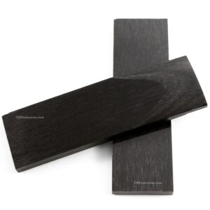 ezsmith dymalux handle scale set - (layered) - (charcoal) - (charcoal/charcoal) - (5.0 x 1.5 x 0.250) - custom handle material