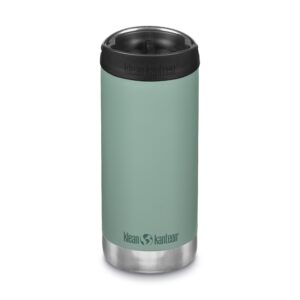 klean kanteen tkwide green beryl cafe cap with insulated tumbler 12oz, 1 ea