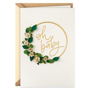 hallmark signature baby shower card for new parents (oh baby) welcome new baby, congratulations, gender reveal