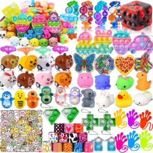 116 pcs party favors for kids 4-8-12,pop fidget toys for boys grils, treasure box toys for classroom prizes,pinata filler,goodie bag stuffers,treasure chest carnival prizes,easter basket stuffers