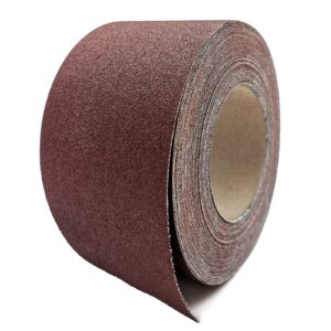 120 grit sandpaper roll, 3 inch x 49 feet emery cloth roll aluminum oxide abrasive paper roll continuous sandpaper for metalworking, woodworker, furniture repair, sanding automotive plumbing