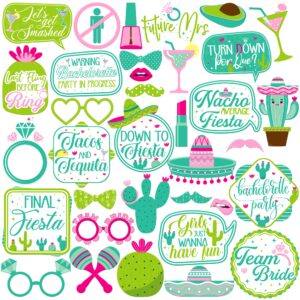 katchon, bachelorette photo booth props - pack of 35 | final fiesta photo props, bachelorette photo props | fiesta bachelorette party decorations, bachelorette party favors, fiesta party decorations