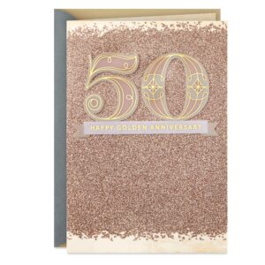 hallmark 50th anniversary card (golden anniversary)