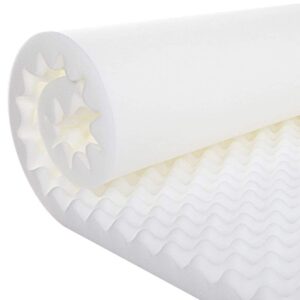 gilbin foam mattress topper, egg crate hi-density foam pad, mattress pad, and bed topper for support.convoluted foam for pain relief on pressure sores small crib