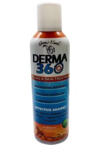 groom's hand derma 360 hoof wound and skin treatment spray 7oz.