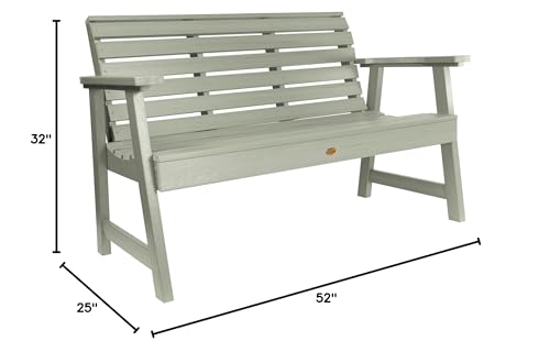 Highwood Weatherly Garden Bench, 4ft, Eucalyptus