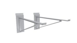 crownwall slatwall 14" bracket shelf - storage - 1 pair