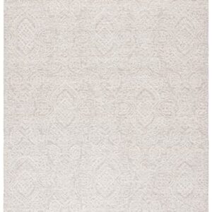 SAFAVIEH Metro Collection Area Rug - 9' x 12', Natural & Ivory, Handmade Wool, Ideal for High Traffic Areas in Living Room, Bedroom (MET998A)