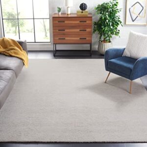 safavieh metro collection area rug - 9' x 12', natural & ivory, handmade wool, ideal for high traffic areas in living room, bedroom (met999a)