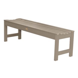 highwood lehigh picnic garden bench, 5 feet, woodland brown