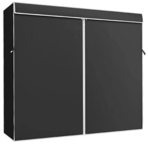 vipek cover only for v40/v40s/v40s i1/v40 pro garment rack, dustproof oxford fabric clothing rack cover with zipper, 77" l x 16.9" w x 73.8" h, black