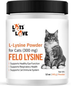 felo lysine - l-lysine powder for cats 300 mg (thomas pet earlier), 12 oz