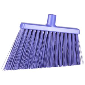 vikan 29148 12" angle broom- extra stiff, purple